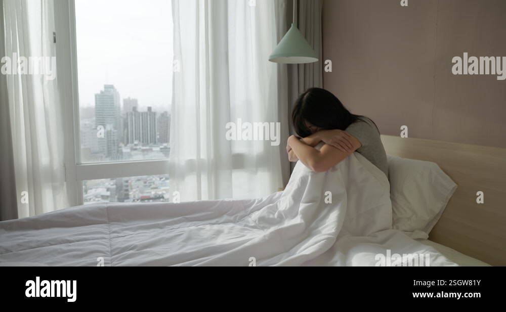 woman feel sad Stock Video Footage - Alamy
