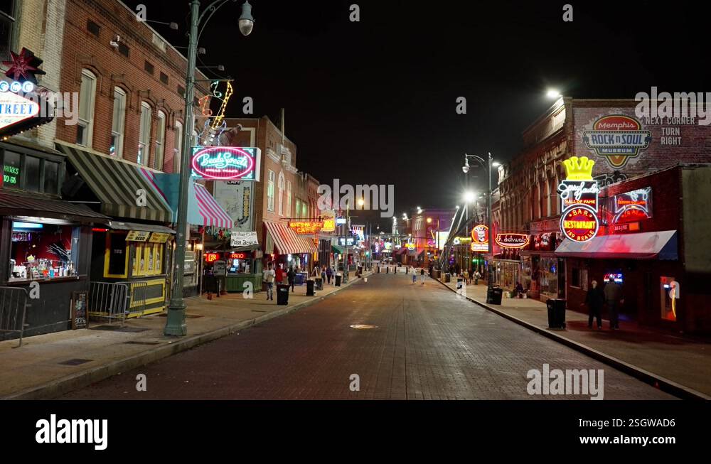Typical Street view at Beale Street in Memphis - the home of Blues and ...