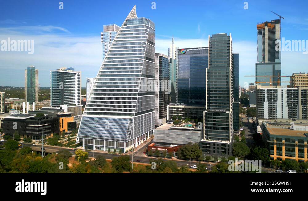 The iconic buildings of Downtown Austin skyline - AUSTIN, UNITED STATES ...