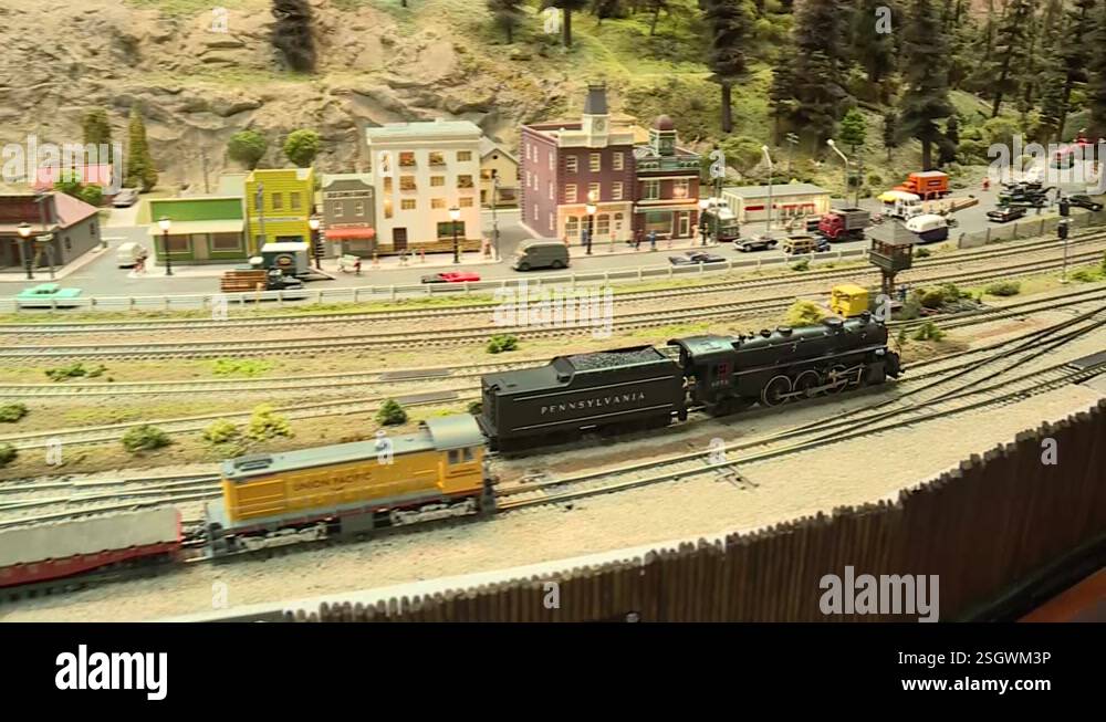 Train scale model railroad Stock Videos & Footage - HD and 4K Video ...