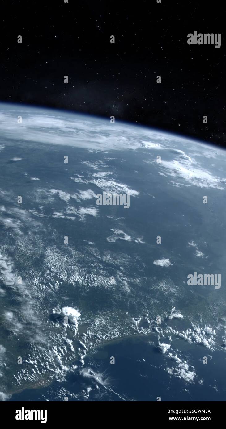 Gulf of Mexico view from space planet earth time lapse vertical video ...