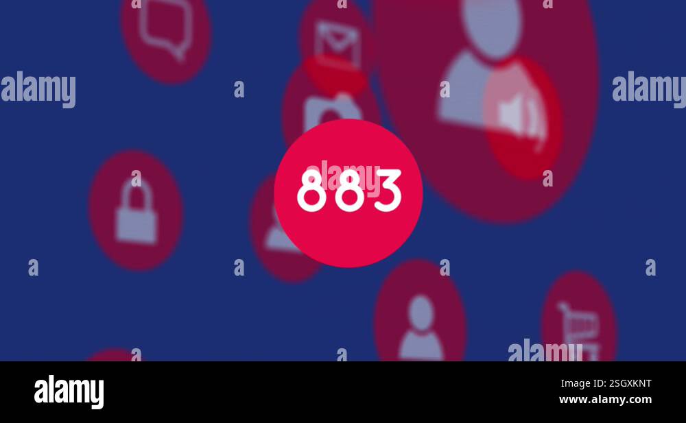 Animation digital online icons numbers Stock Videos & Footage - HD and ...