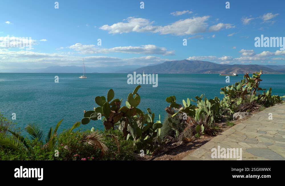 Arvanitia Promenade in Nafplio - beach promenade of Nafplion is a paved ...