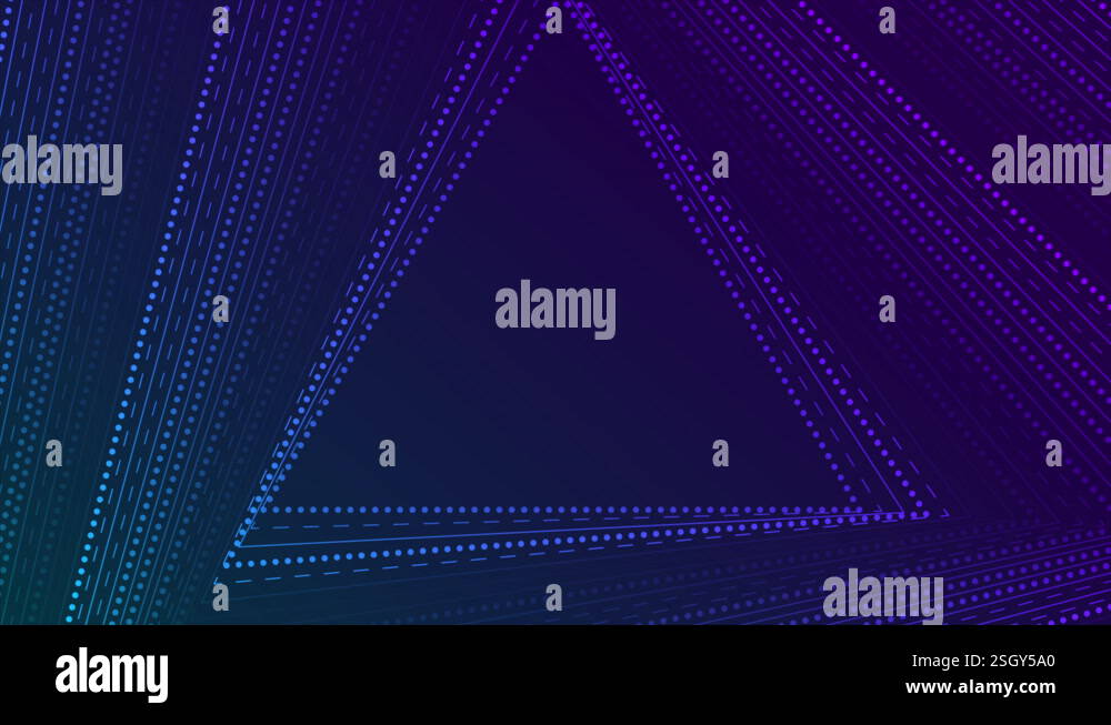 Triangular dotted lines abstract tech neon motion background Stock Video Footage - Alamy