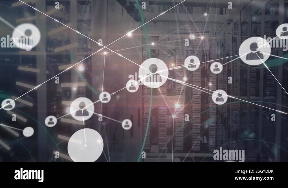 Animation icons dots connected lines Stock Videos & Footage - HD and 4K ...