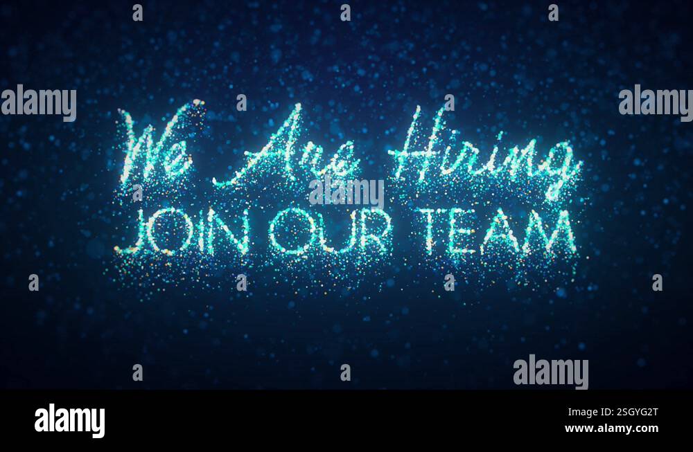 Blue Shine Glitter Sparkle We Are Hiring Join Our Team Text With ...