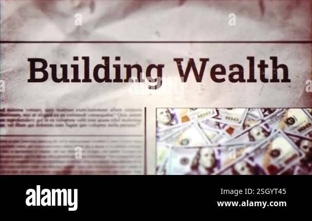 Building Wealth Title on Digital Newspaper Stock Video Footage - Alamy