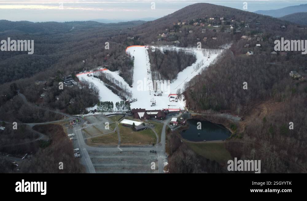 Appalachian Ski Mountain Boone North Carolina High Forward Aerial at ...