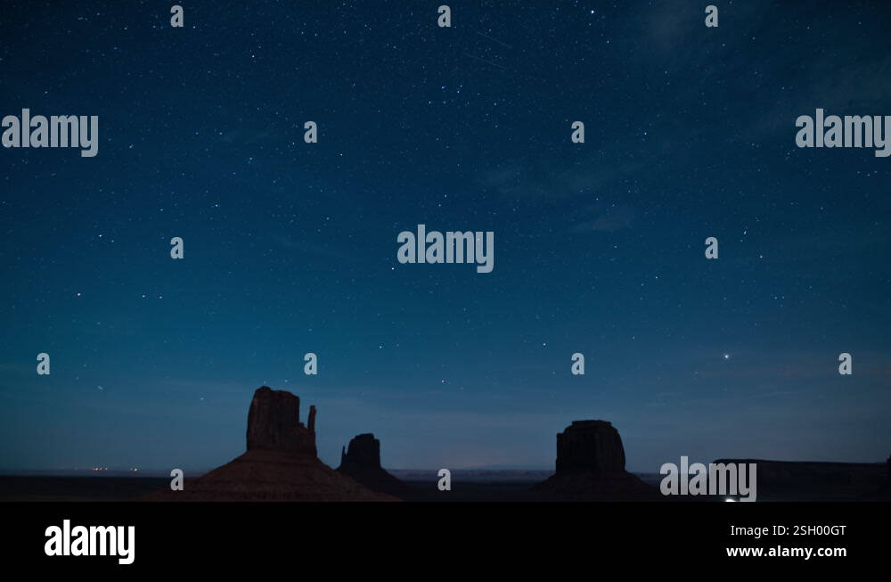 Monument Valley Summer Starry Sky Above Butte 24mm 8K Astrophotography ...