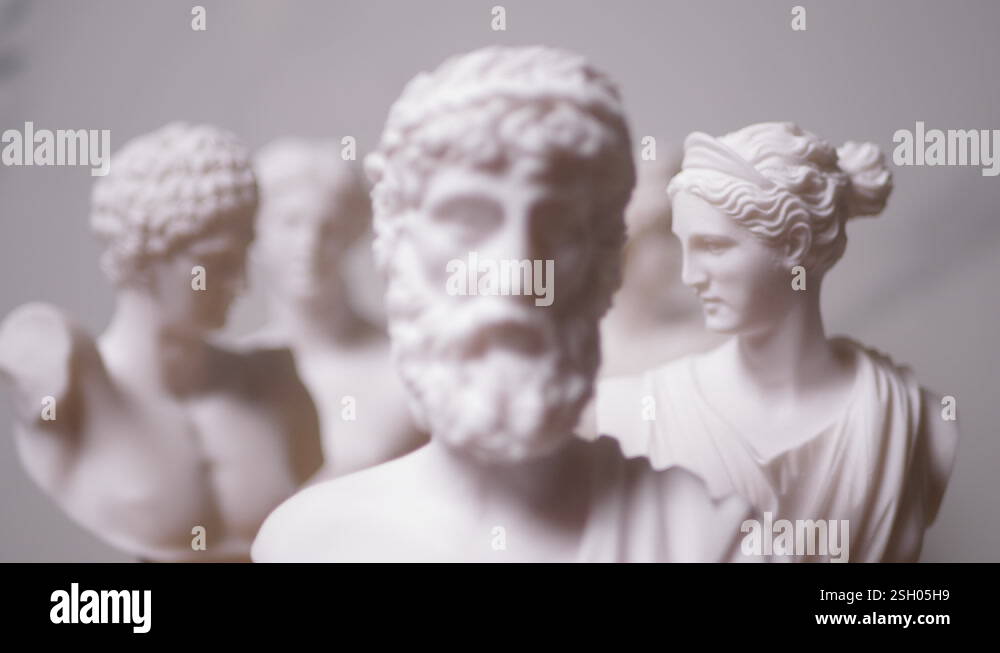 Statues of Greek Gods Zues, Apollo, Aphrodite, Hermes, Artemis - Rack ...