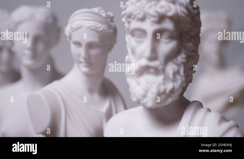 Statues of Greek Gods Zues, Apollo, Aphrodite, Hermes, Artemis - Rack ...