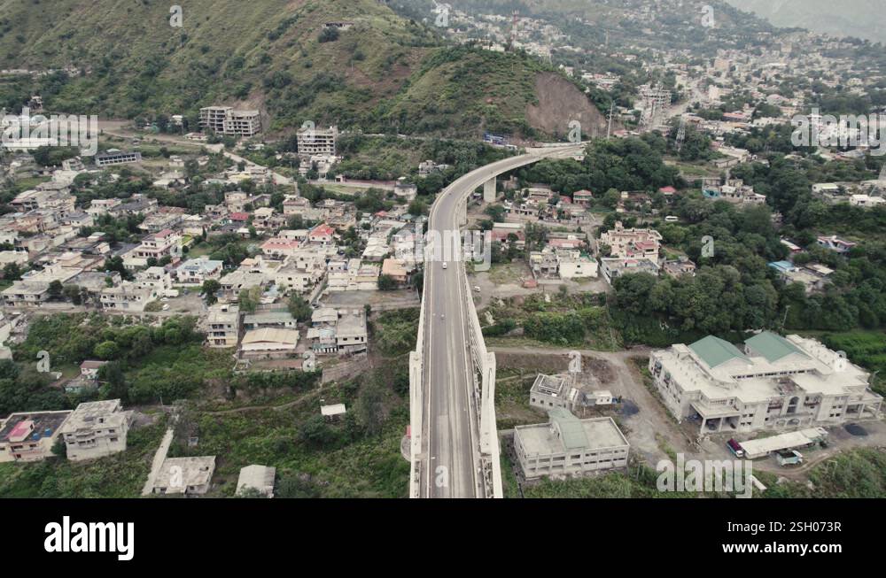 Naluchi bridge Muzaffarabad. One of the heights bridge in Kashmir Stock ...