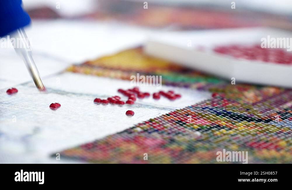 Diamond painting craft Stock Videos & Footage - HD and 4K Video Clips ...