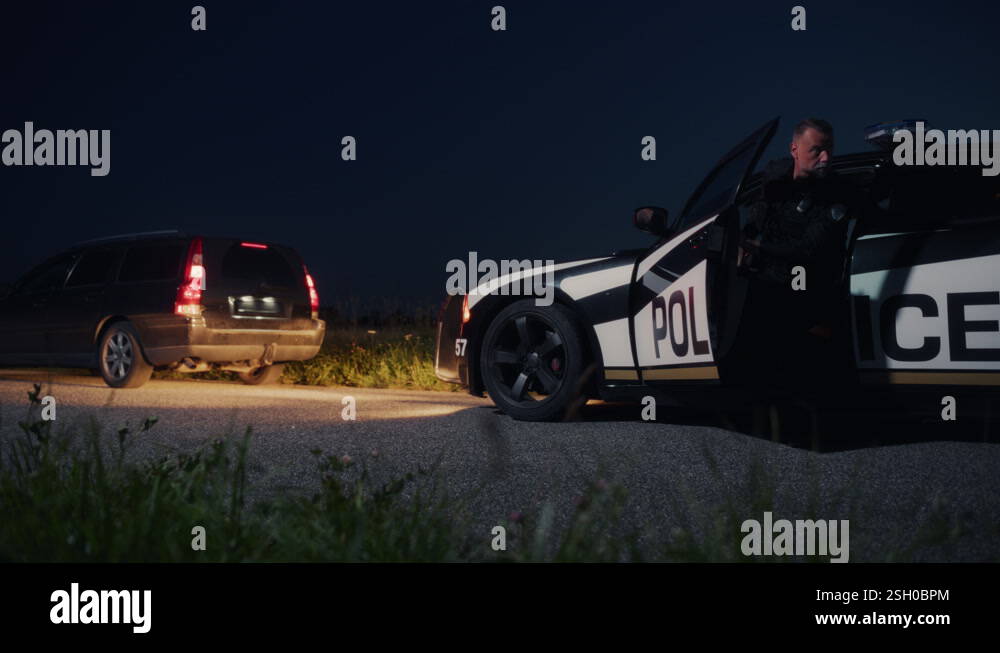 Traffic Police Officer Checking License Stock Video Footage - Alamy
