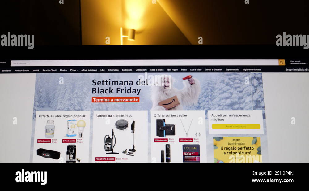 Zoom-in to Amazon Prime website Black Friday is ending at midnight on ...