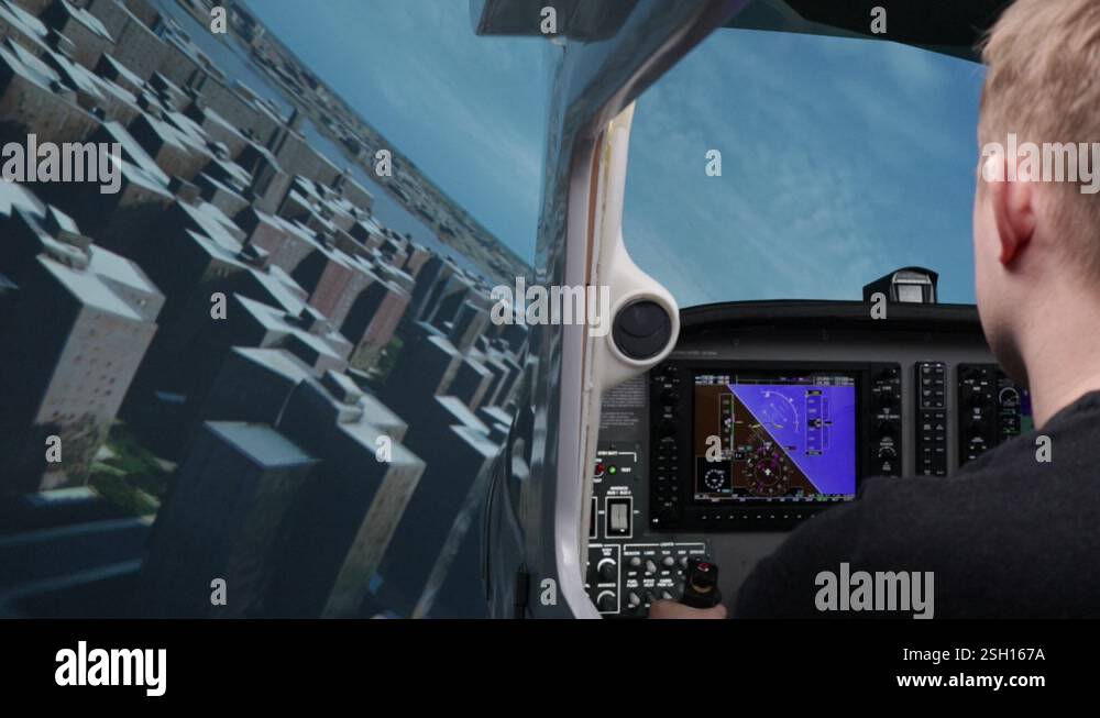 Inside aircraft simulator Stock Videos & Footage - HD and 4K Video ...
