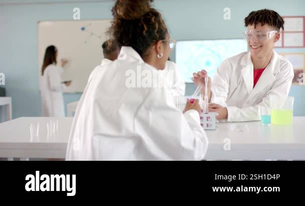 High school students science lab Stock Videos & Footage - HD and 4K ...