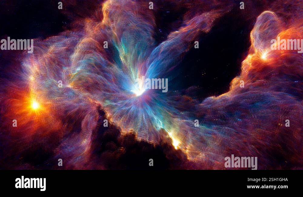 Space Nebula blue moving stars space rotation nebula Dolphin Shaped ...