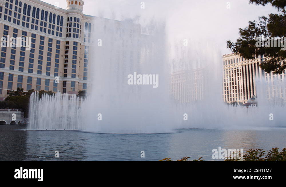 Bellagio Fountain Show At Bellagio Resort On The Las Vegas Strip In Stock Video Footage - Alamy