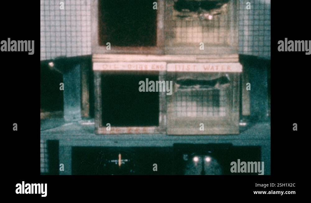 1960s: Clean and dirty water bubbles and floats in zero-gravity tanks ...