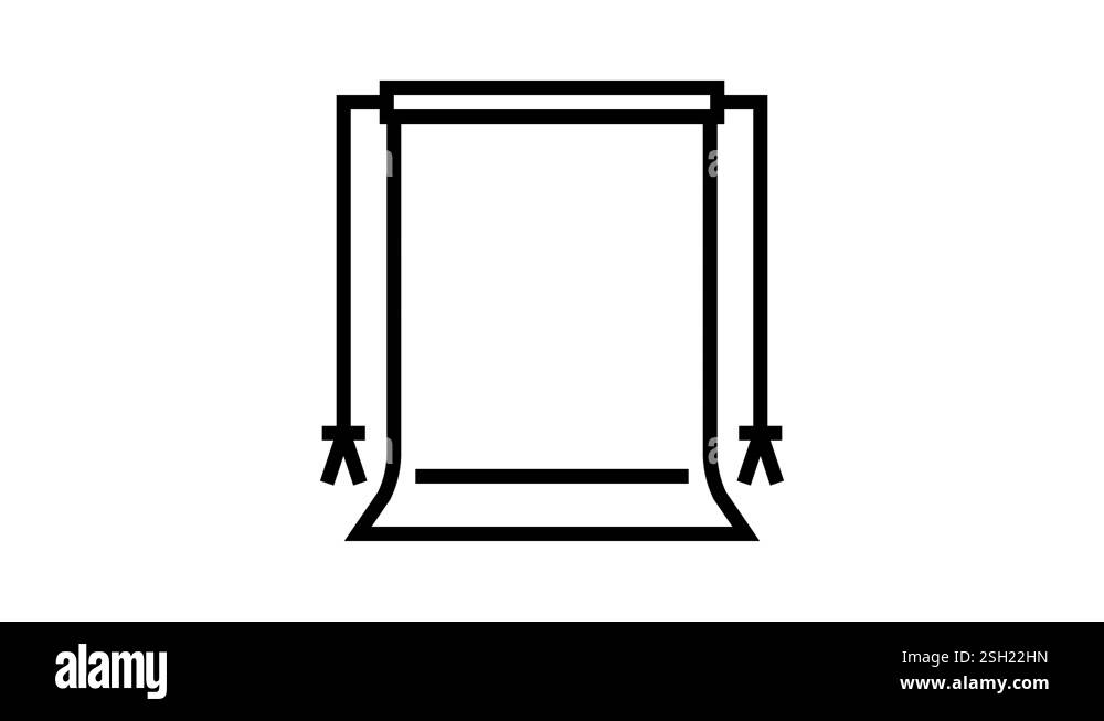 green chroma key line icon animation Stock Video Footage - Alamy