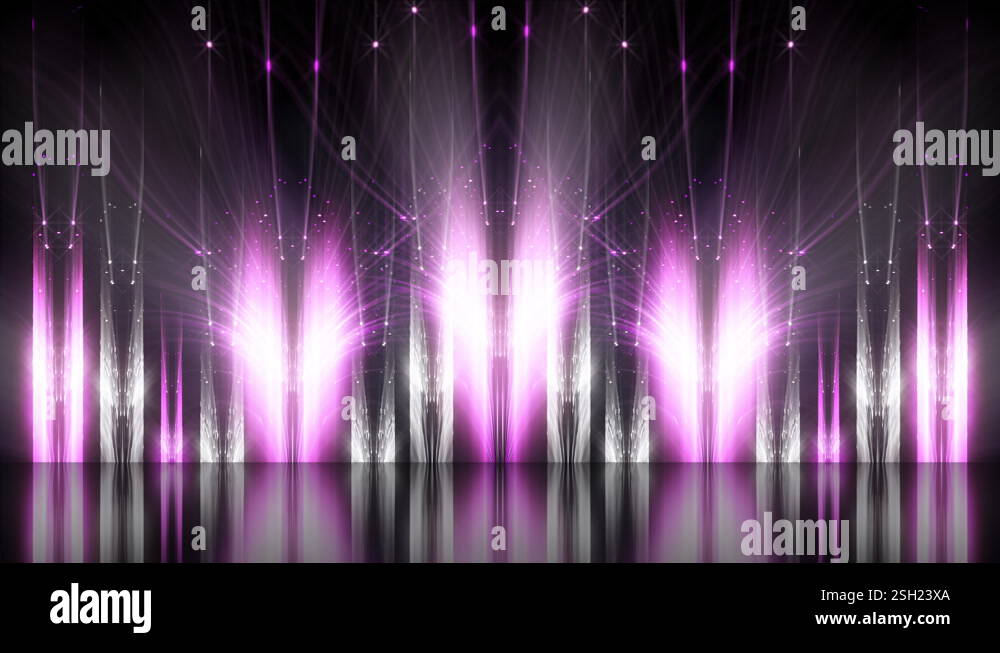 Triumph Stage Screens Pink Pattern Rays LIghts Video Art Ultra HD VJ ...