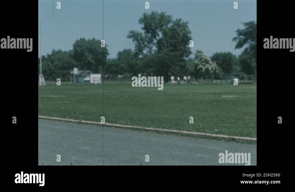 1960s: Long shot, people running on track Stock Video Footage - Alamy