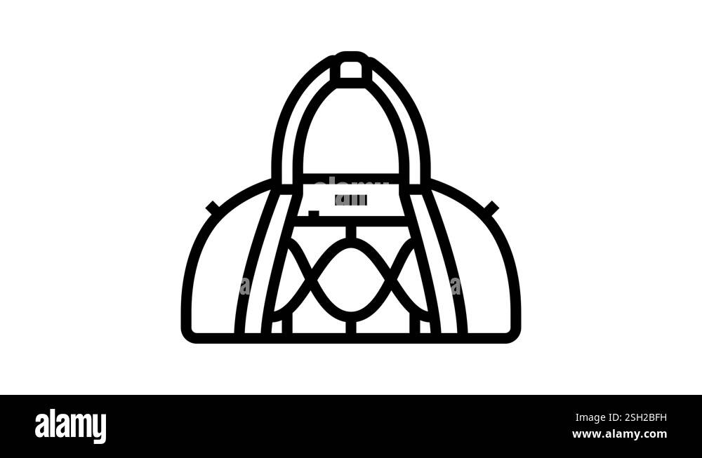 handle bag woman line icon animation Stock Video Footage - Alamy