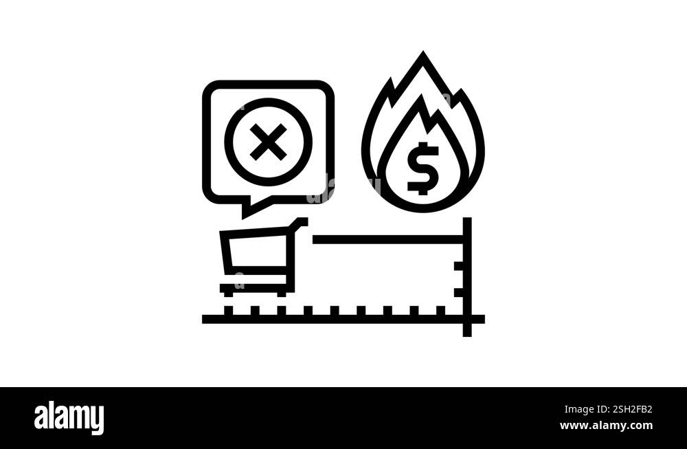 core inflation line icon animation Stock Video Footage - Alamy