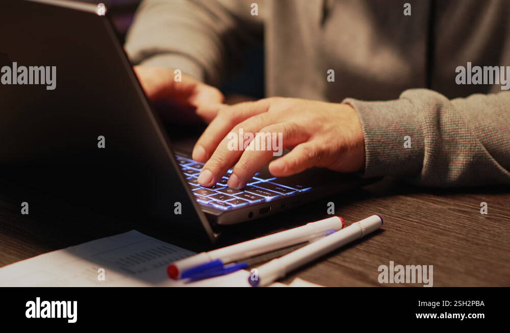 Male Cyber Criminal Hacking Password To Break Server Security Stock Video Footage Alamy