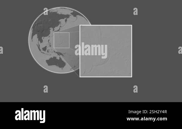 Agrihan Island. Presentation of the location on a bilevel elevation map ...