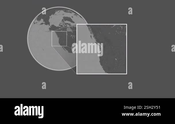 Anderson Island. Presentation of the location on a bilevel elevation ...
