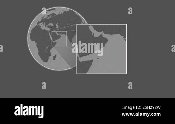 Al-Hallaniyah Island. Presentation of the location on a bilevel ...