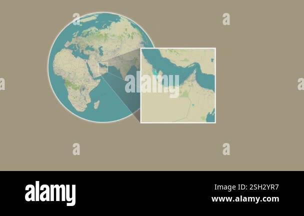 Abu Al Abyad Island. Presentation of the location on a OpenStreet map ...