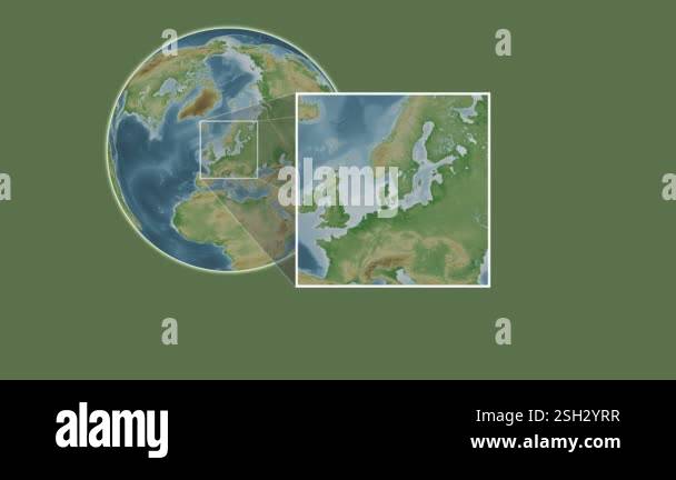 Anholt Island. Presentation of the location on a colored elevation map ...