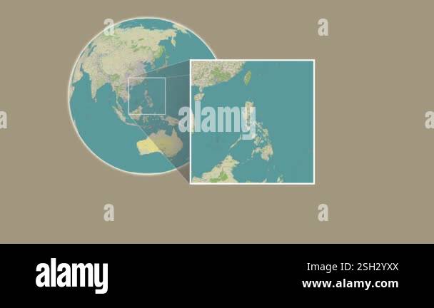Alabat Island. Presentation of the location on a OpenStreet map using a ...