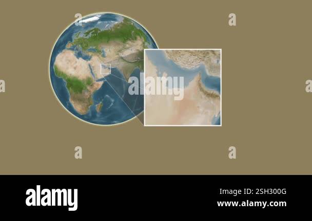 Abu Al Abyad Island. Presentation of the location on a satellite map ...