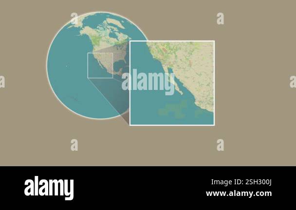 Isla Ana Island. Presentation of the location on a OpenStreet map using ...