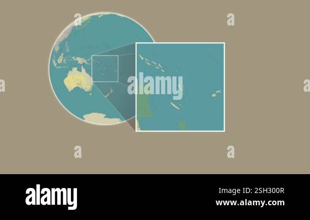 Aore Island. Presentation of the location on a OpenStreet map using a ...