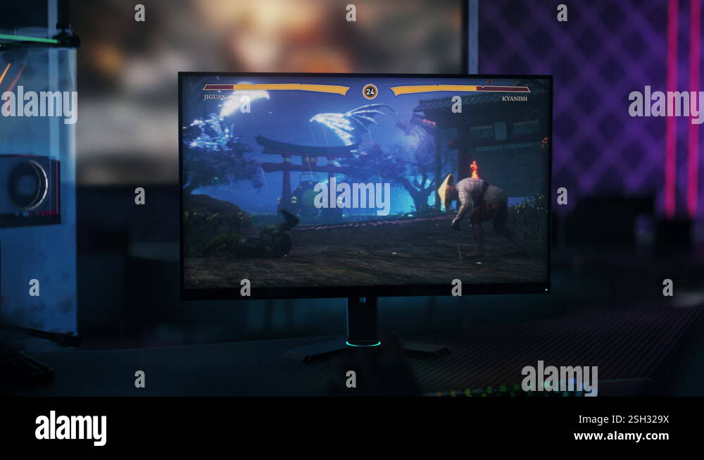 Winning a battle against an enemy character in the fantasy fighting ...