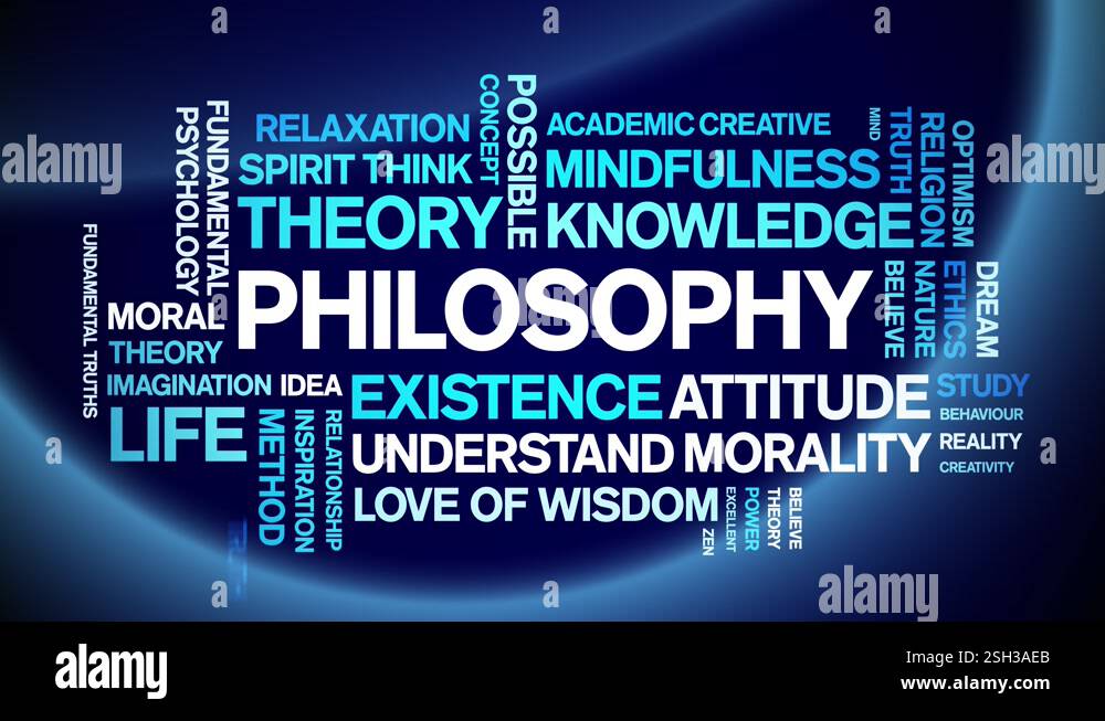 Philosophy animated word cloud,animation text kinetic typography ...