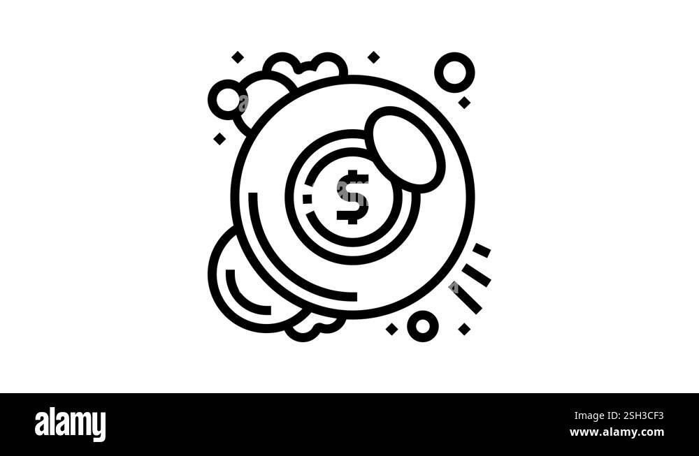 finance bubble line icon animation Stock Video Footage - Alamy