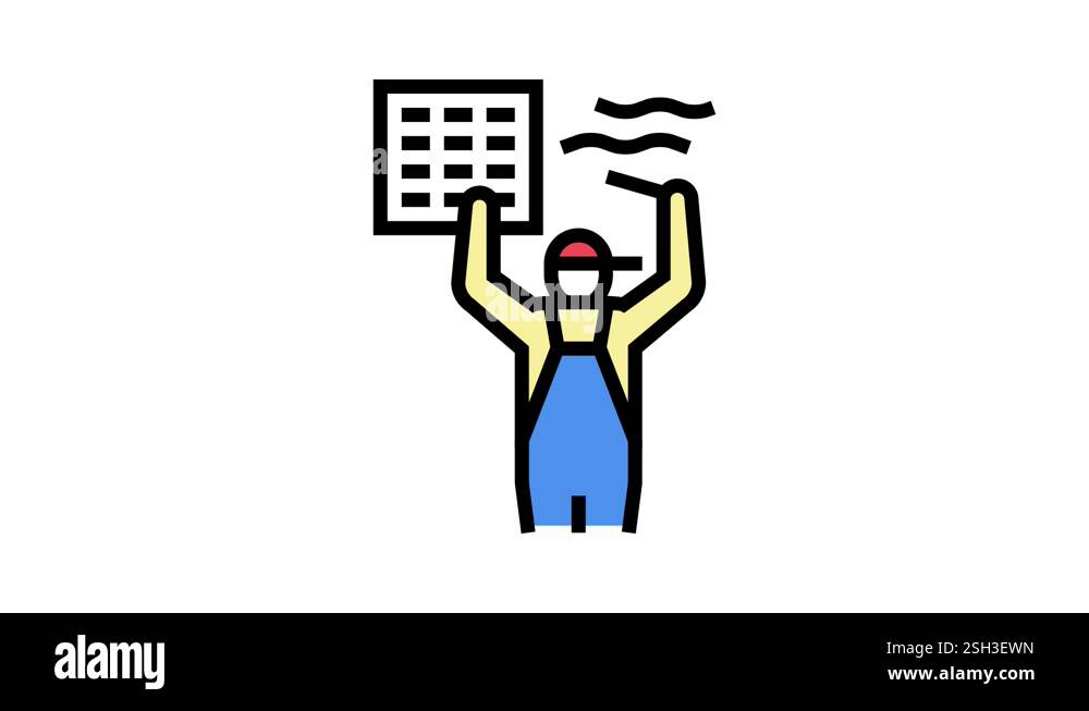 Extractor fan replacement icon Stock Videos & Footage - HD and 4K Video ...