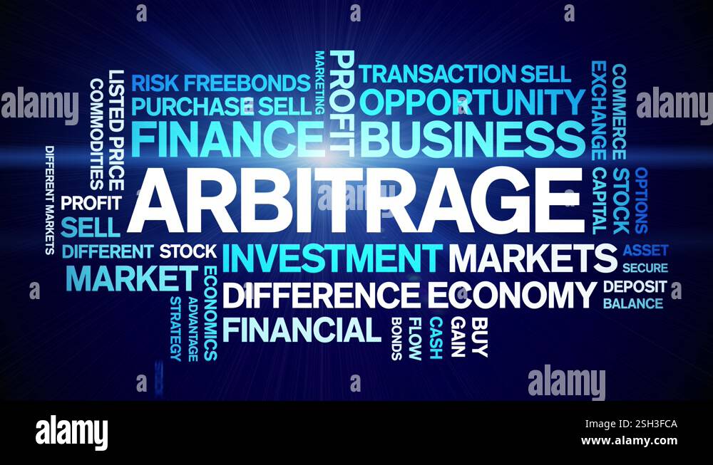 Arbitrage animated word cloud,animation text kinetic typography ...
