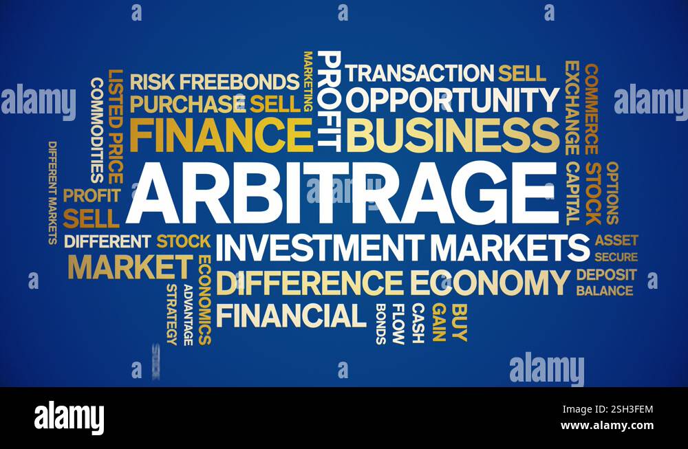 Arbitrage animated word cloud,animation text kinetic typography ...