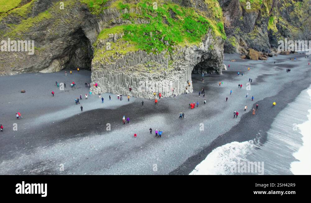 Reynisfjara Black Sand Beach Vik comes with scenic basalt columns and ...