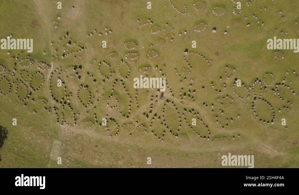 Viking Graveyard of Lindholm Hoje (700-1000 bc), near Aalborg, in North ...