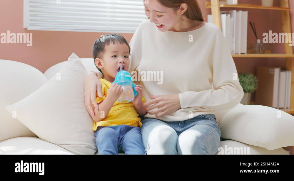little boy drinking water Stock Video Footage - Alamy