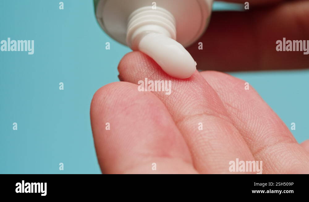 Human hand cream texture close-up, beauty industry, skin care concept ...