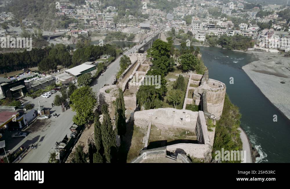Old fort at the river neelum - Fort on the side of river neelum ...